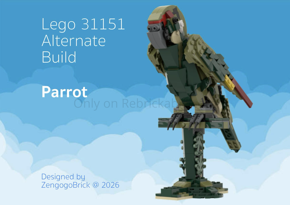 LEGO MOC-245592 31151 Parrot by zengogobrick | Rebrickable - Build with ...