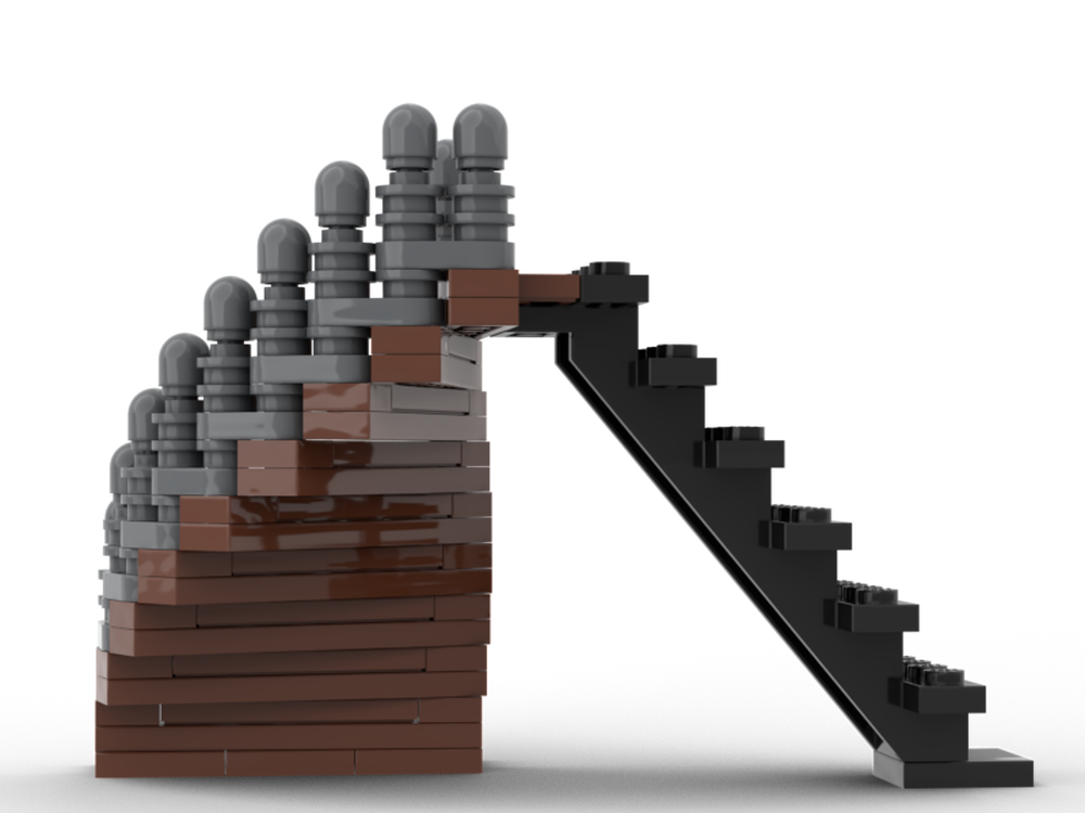 LEGO MOC Spiral stairs by Viernes | Rebrickable - Build with LEGO