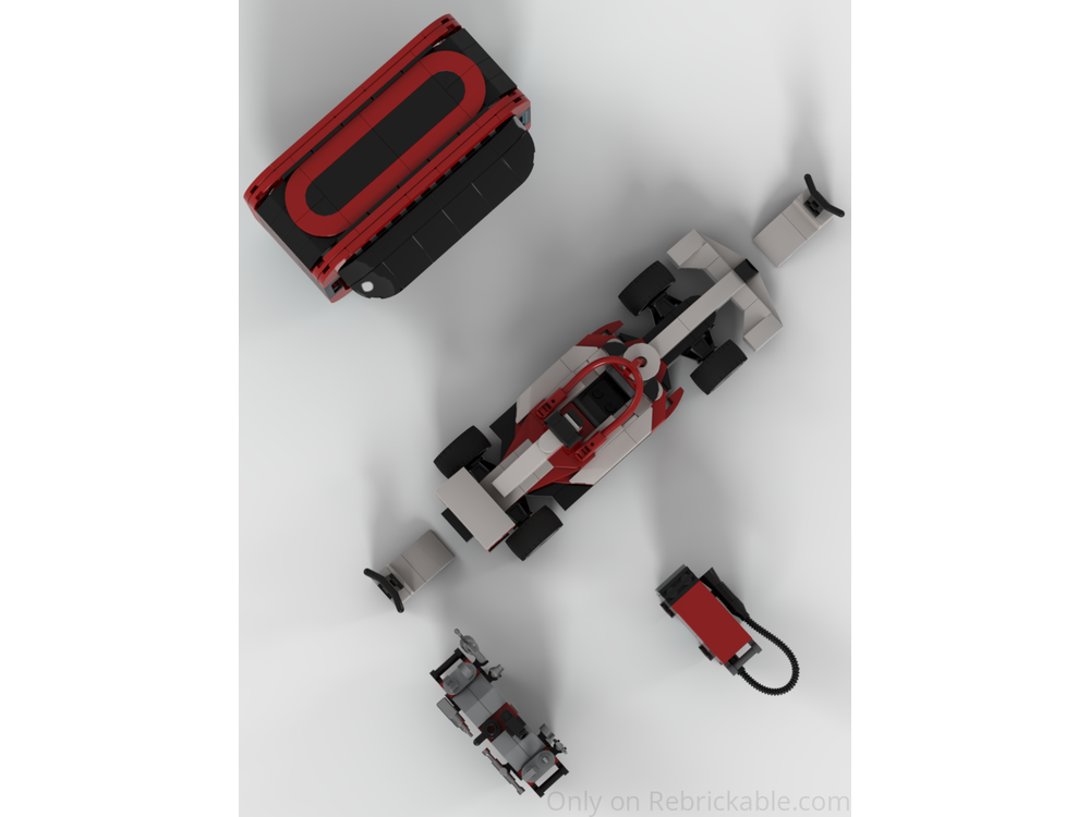 LEGO MOC F1 promotion Race Car, Pit wall & Pit-Stop accessories by ...