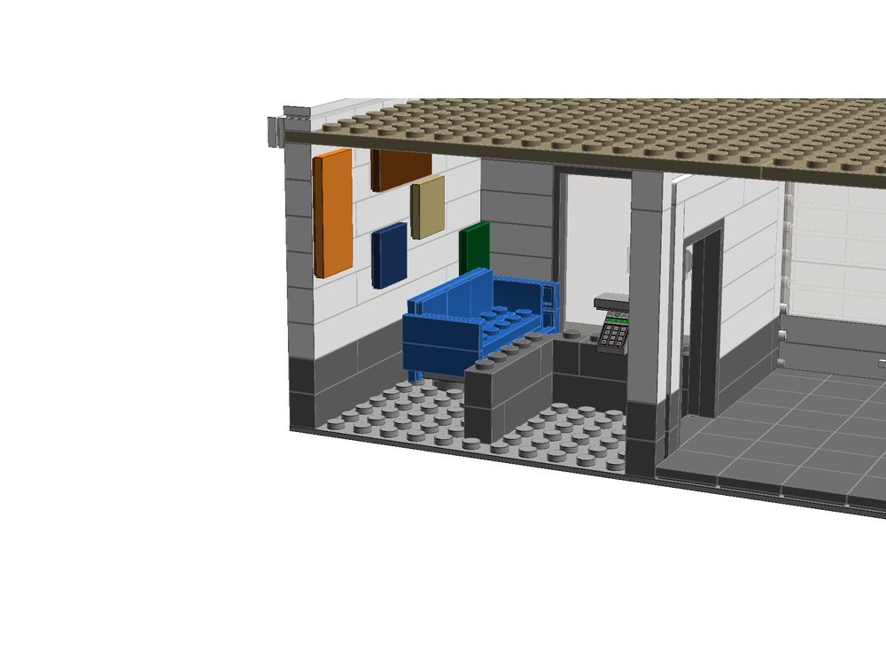 LEGO MOC Auto Repair Shop by The MOCMaker | Rebrickable - Build with LEGO