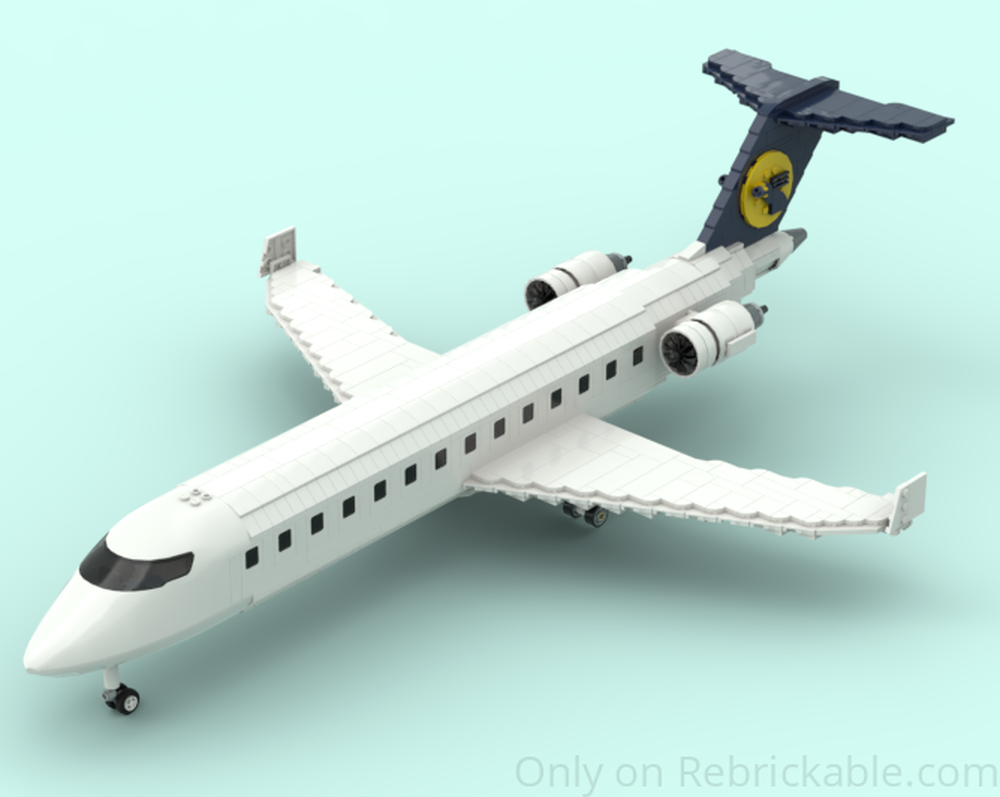 LEGO MOC-245733 CRJ-700 - Lufthansa by JojoTheBuilder | Rebrickable ...
