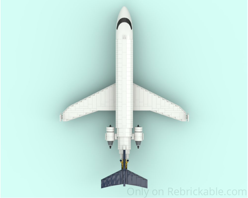 LEGO MOC CRJ-700 - Lufthansa by JojoTheBuilder | Rebrickable - Build ...
