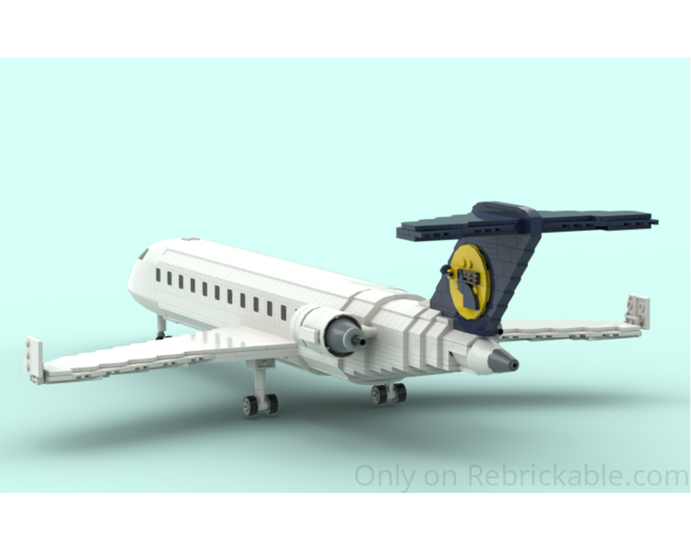 LEGO MOC-245733 CRJ-700 - Lufthansa by JojoTheBuilder | Rebrickable ...