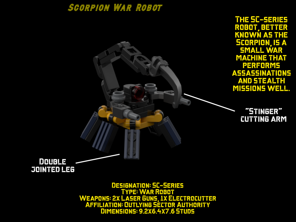 LEGO MOC-245790 SC-Series Scorpion War Robot by MOCStar | Rebrickable ...