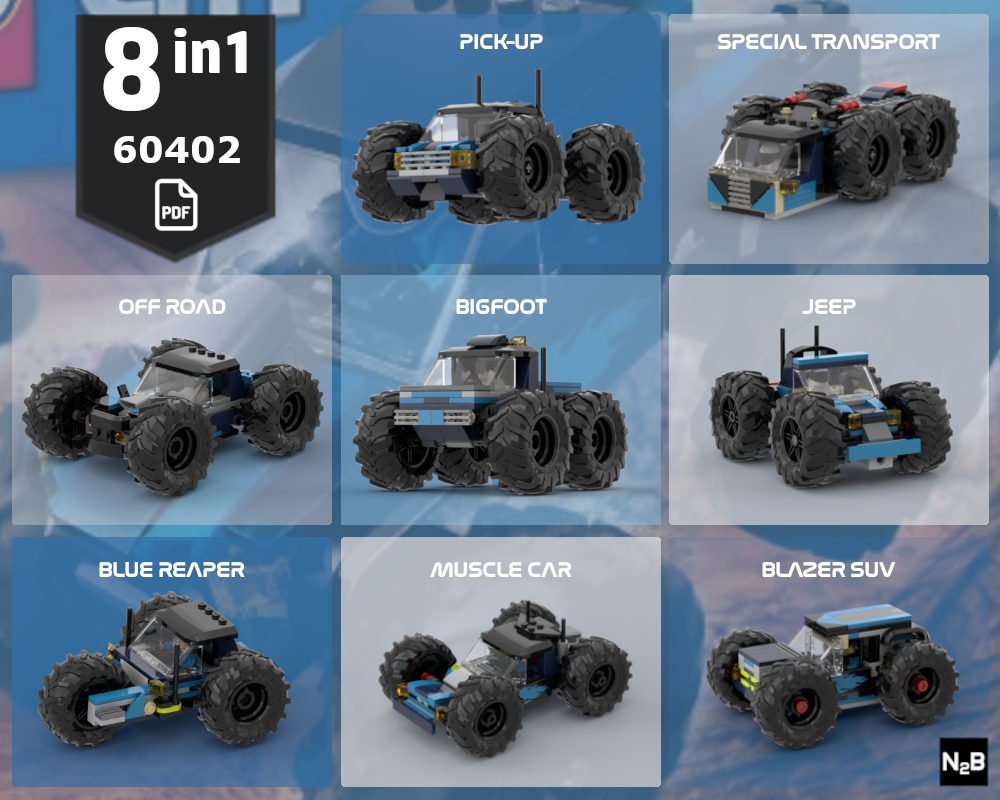 LEGO MOC-245819 Lego 60402 Builder's Pack 8 in 1 by n2brick ...