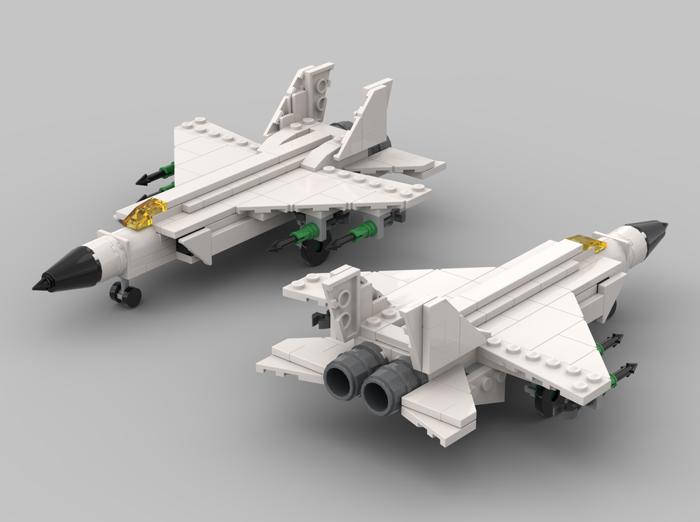 LEGO MOC-245869 Mini MiG 25 Foxbat by yash_khaitan | Rebrickable ...