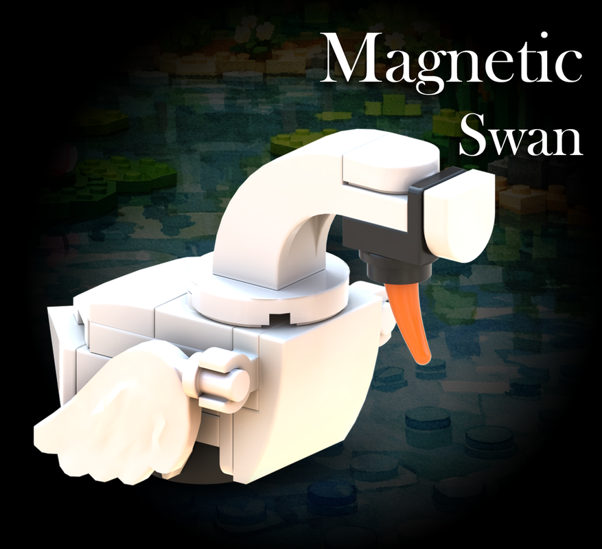 LEGO MOC Magnetic Swan by RustyDustyBricks | Rebrickable - Build with LEGO