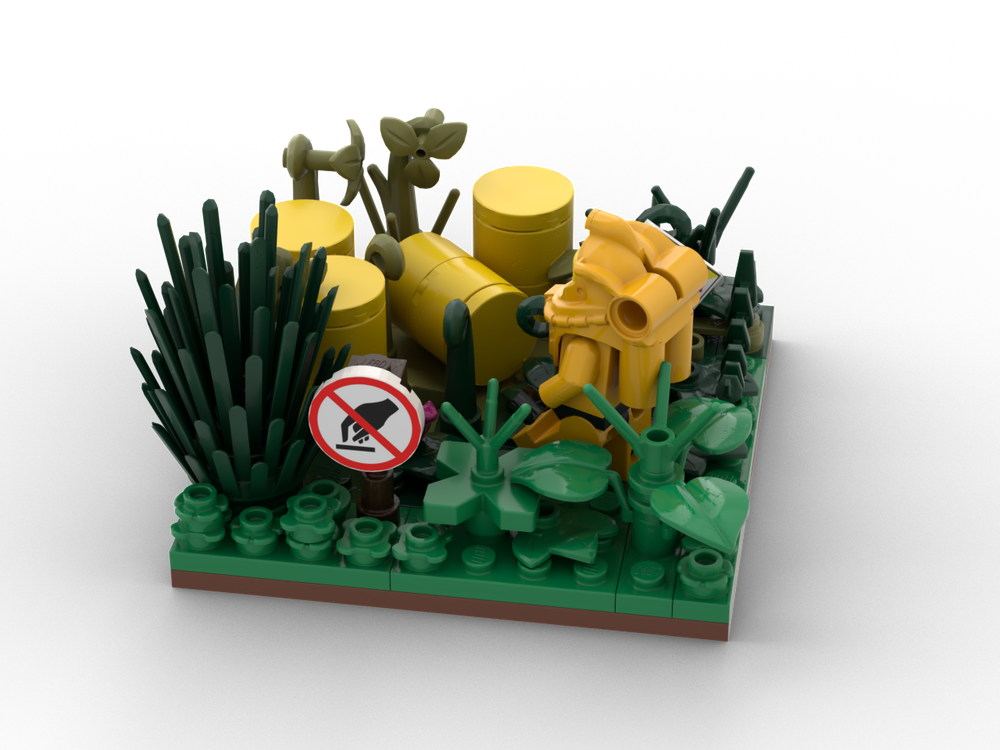 LEGO MOC Display for Hazmat Guy by DarthBrickus | Rebrickable - Build ...