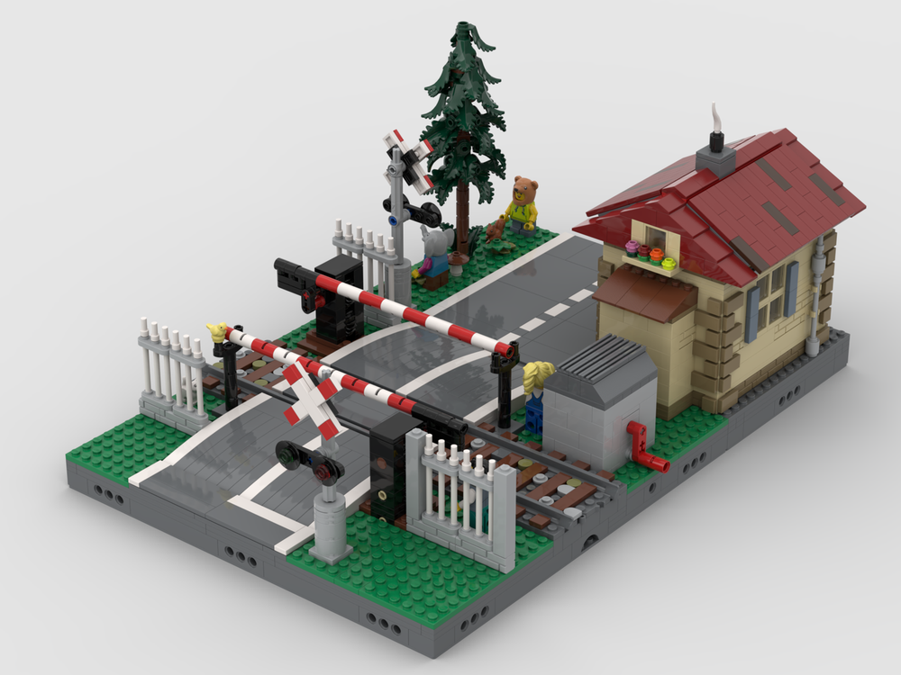 LEGO MOC-245983 Train Level crossing by oliv77 | Rebrickable - Build ...