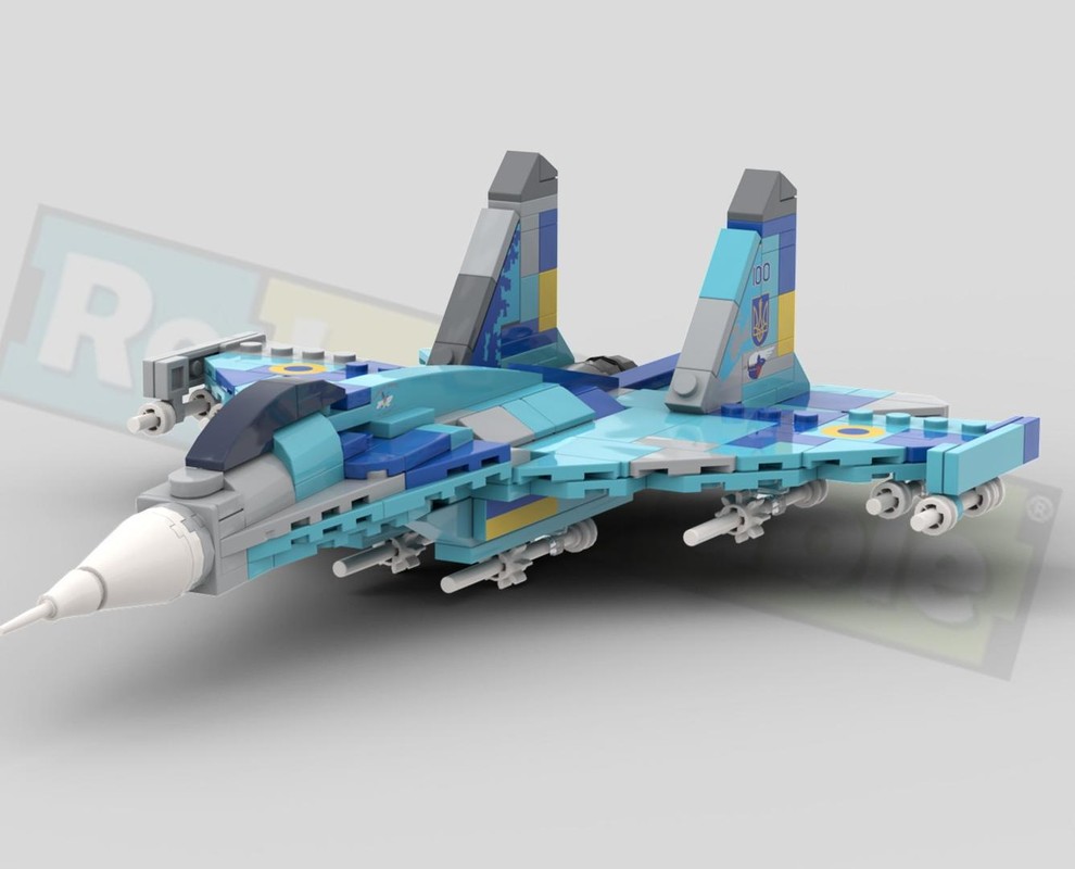 LEGO MOC-246031 Sukhoi Su-27 Flanker (Ukraine) - 1:85 scale by azatote ...