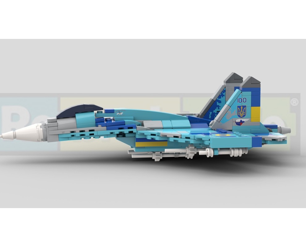 LEGO MOC Sukhoi Su-27 Flanker (Ukraine) - 1:85 scale by azatote ...