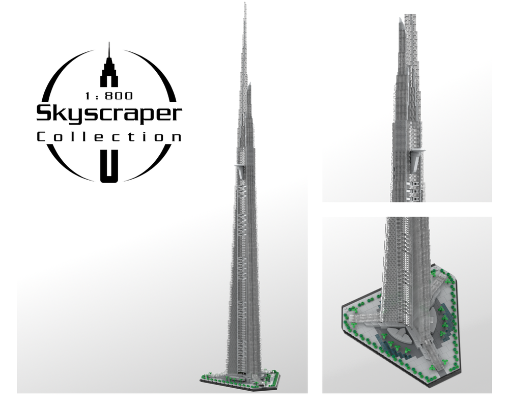 LEGO MOC-246046 Jeddah Tower 1:800 Scale by SPBrix | Rebrickable ...