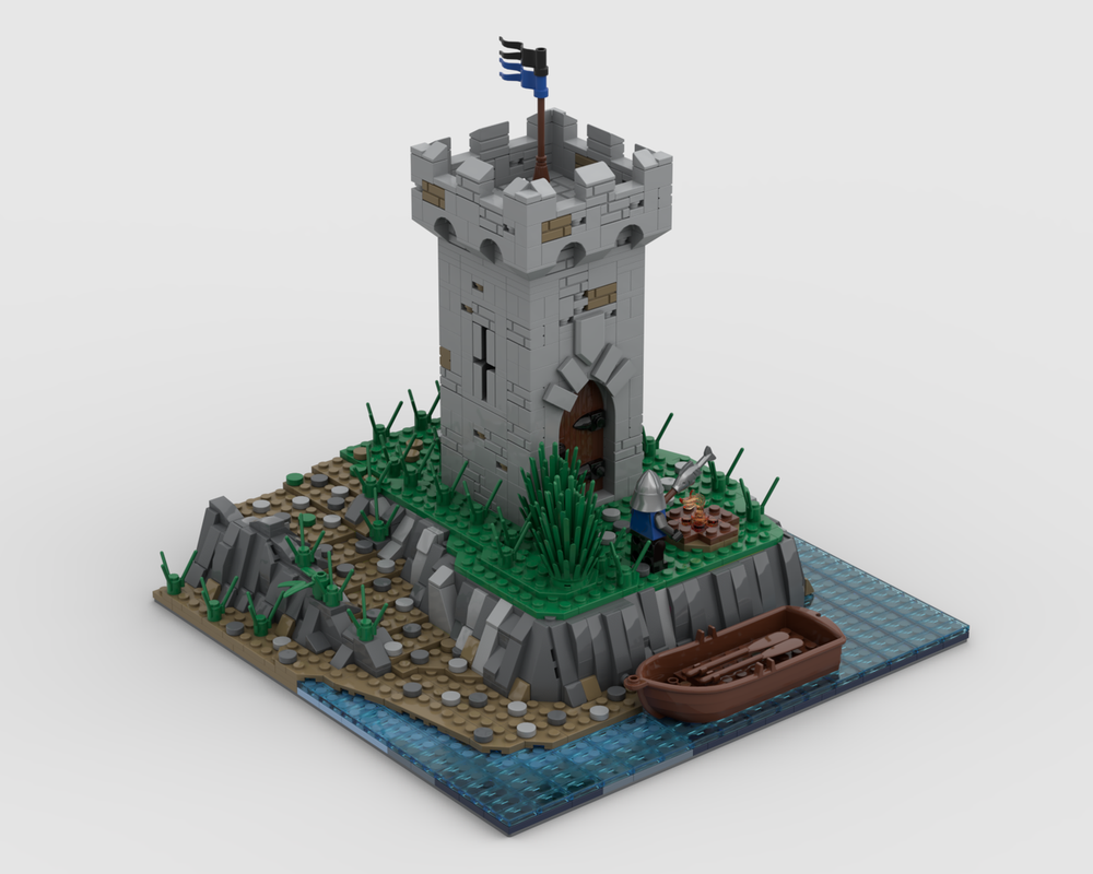 LEGO MOC Coastal Watchtower on Island – 32×32 Medieval Diorama by ...