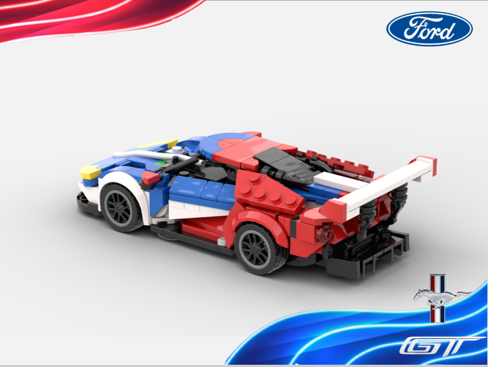 LEGO MOC Ford GT LM by BasicBuilder23 | Rebrickable - Build with LEGO
