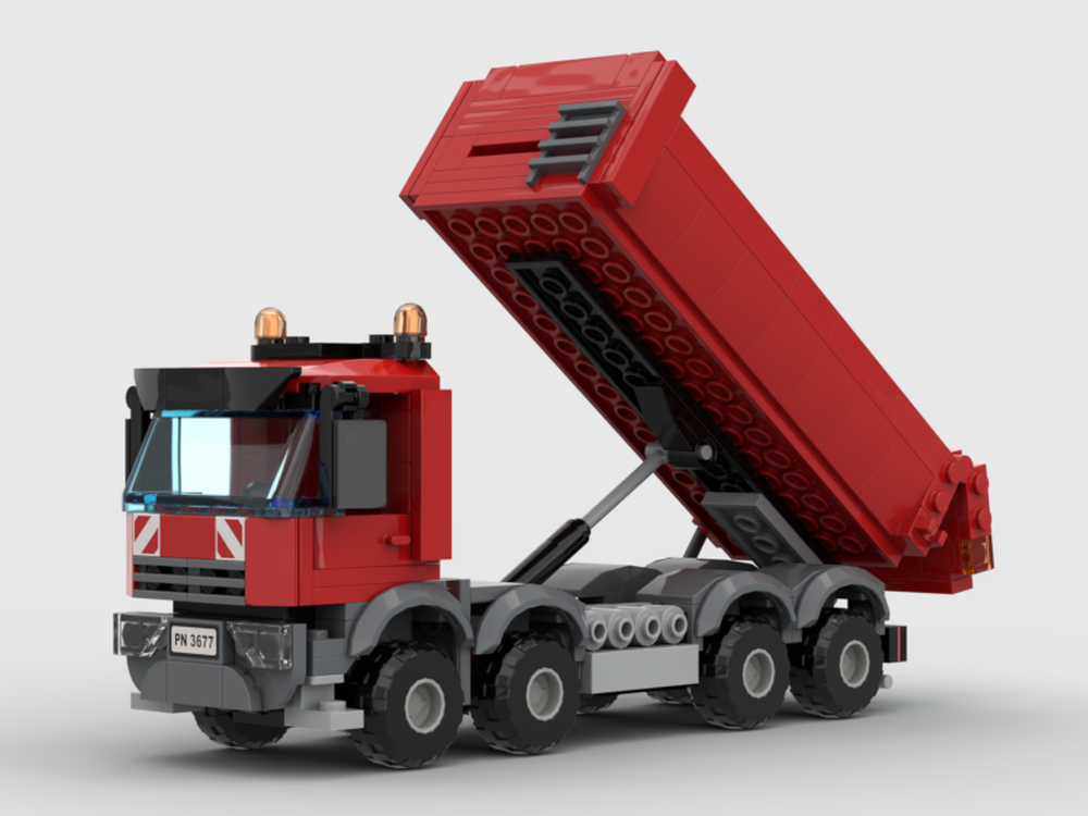 LEGO MOC Red tipper truck by kotska261 | Rebrickable - Build with LEGO