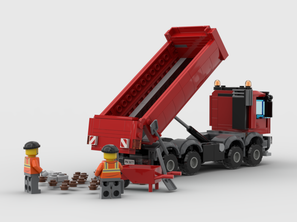 LEGO MOC Red tipper truck by kotska261 | Rebrickable - Build with LEGO