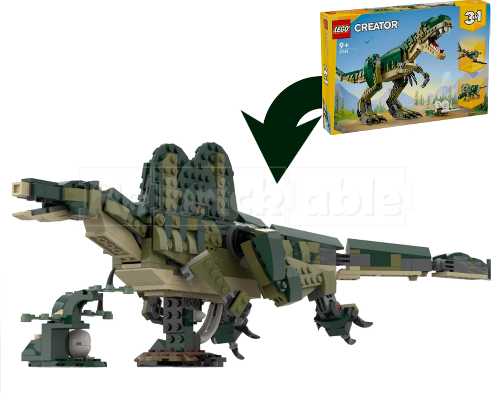 LEGO MOC-246125 31151-spinosaurus by Magical Bricks | Rebrickable ...
