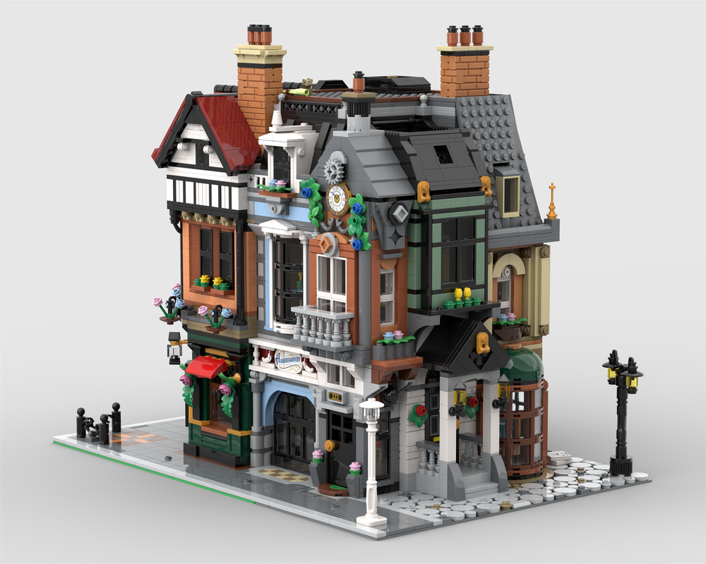 LEGO MOC Baker Street-Corner by Briquoleur | Rebrickable - Build with LEGO