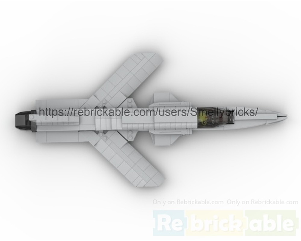 LEGO MOC-246189 F-8 Space Wasp by Smellybricks | Rebrickable - Build ...