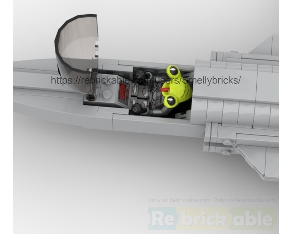 LEGO MOC-246189 F-8 Space Wasp by Smellybricks | Rebrickable - Build ...