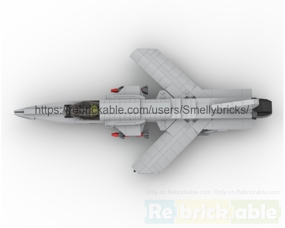 LEGO MOC-246189 F-8 Space Wasp by Smellybricks | Rebrickable - Build ...