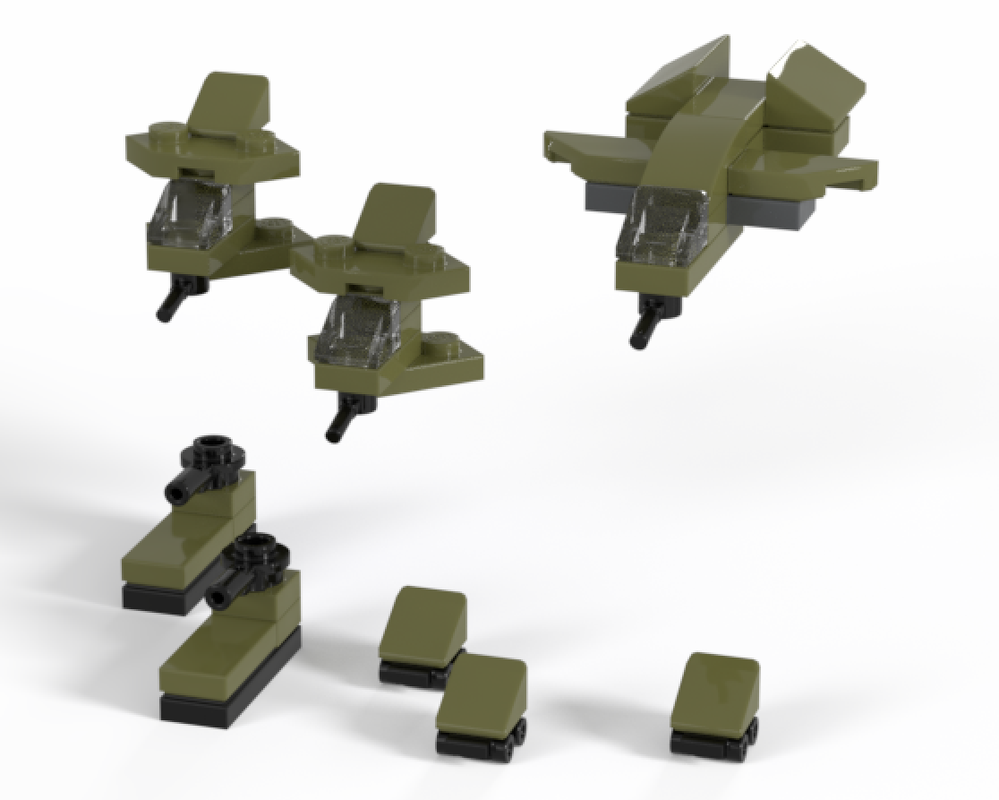 LEGO MOC Halo - Micro UNSC Vehicles by masterchief7 | Rebrickable ...