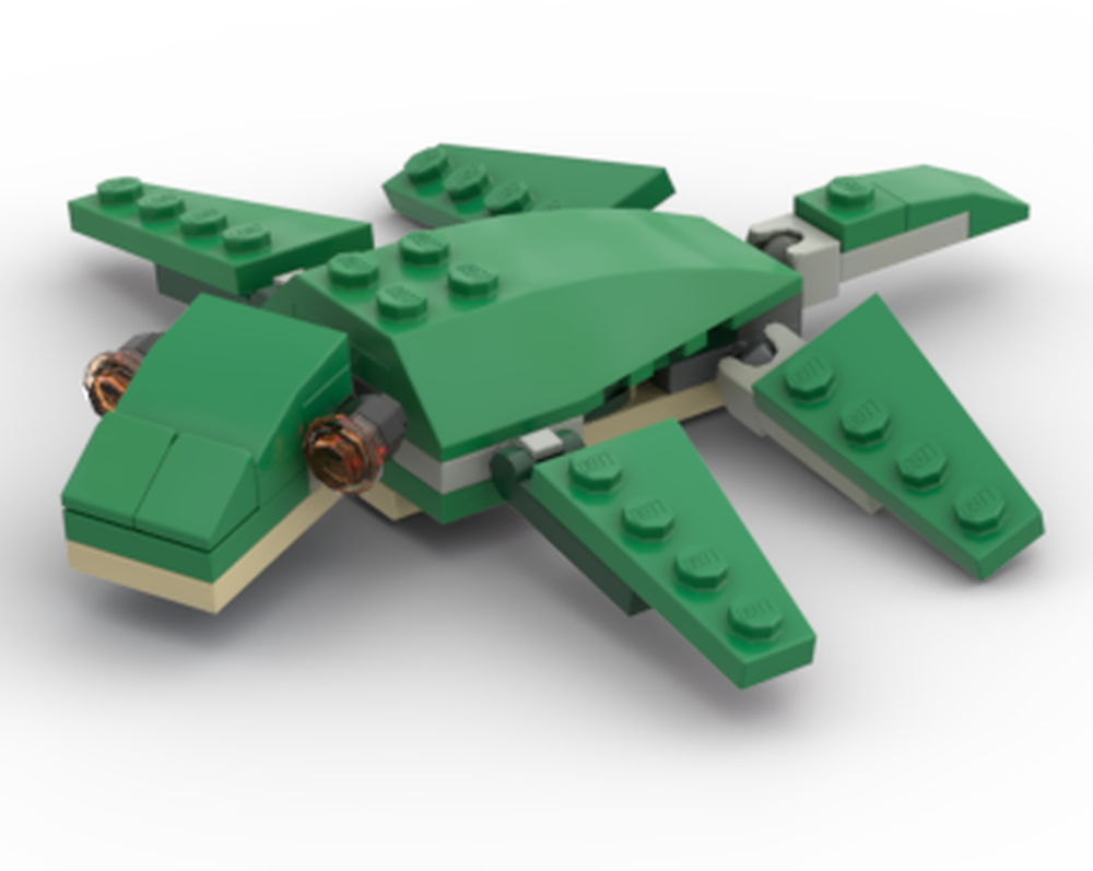 LEGO MOC sea turtle by dinobuilder31058 | Rebrickable - Build with LEGO