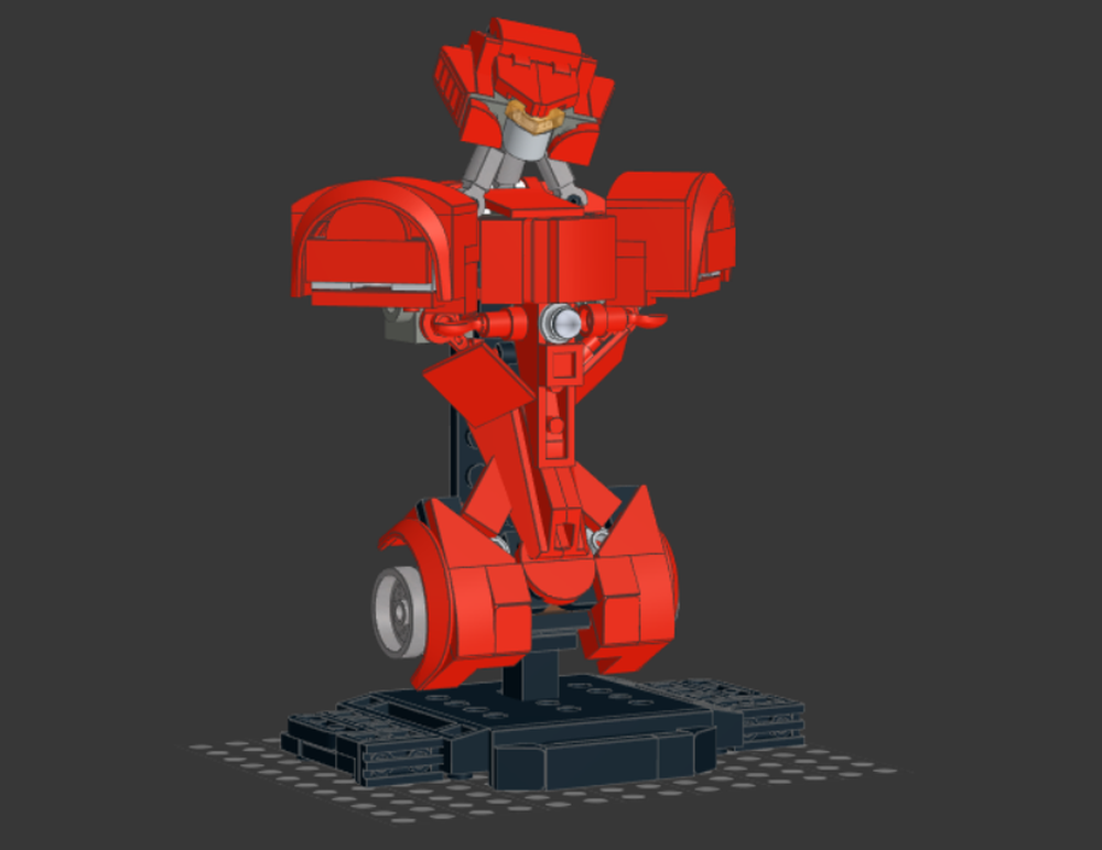 LEGO MOC-246243 76934 ALTERNATIVE BUILD: Mecha torso figure with base ...