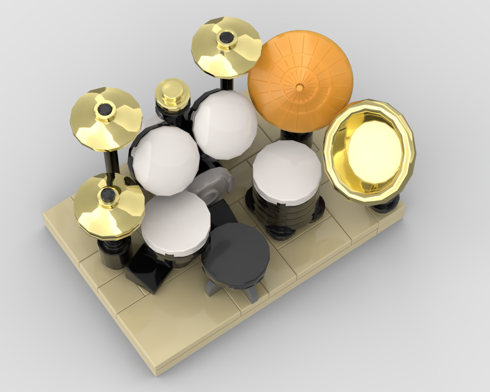 LEGO MOC Drum Kit by Higginsssss | Rebrickable - Build with LEGO