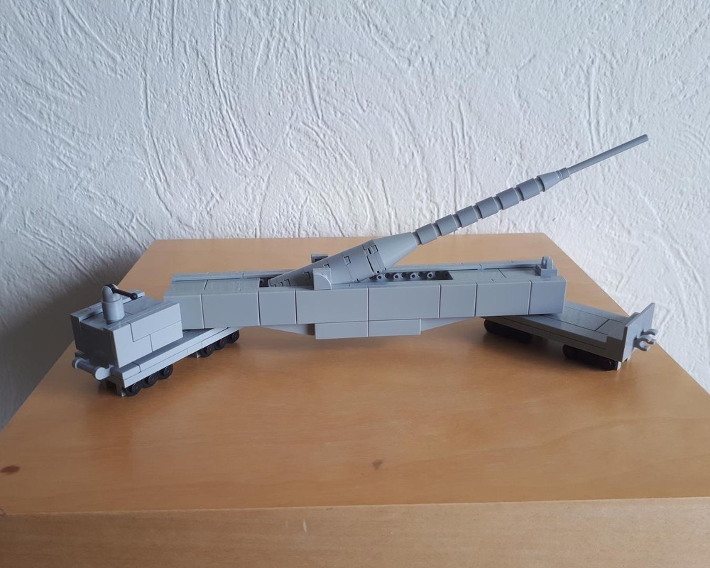 LEGO MOC-246275 Krupp K5 Leopold Railway gun by MisterG | Rebrickable ...