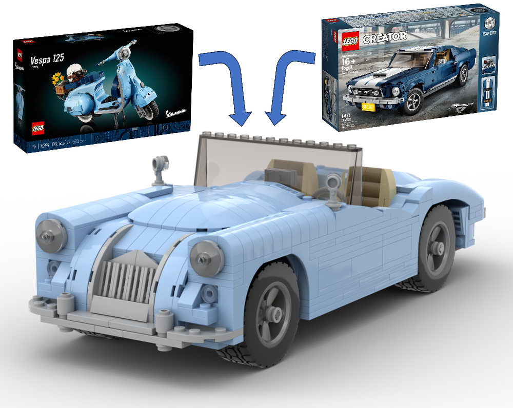 LEGO MOC-246402 MG MGA Roadster 10298 + 10265 by LegoDad1985 ...