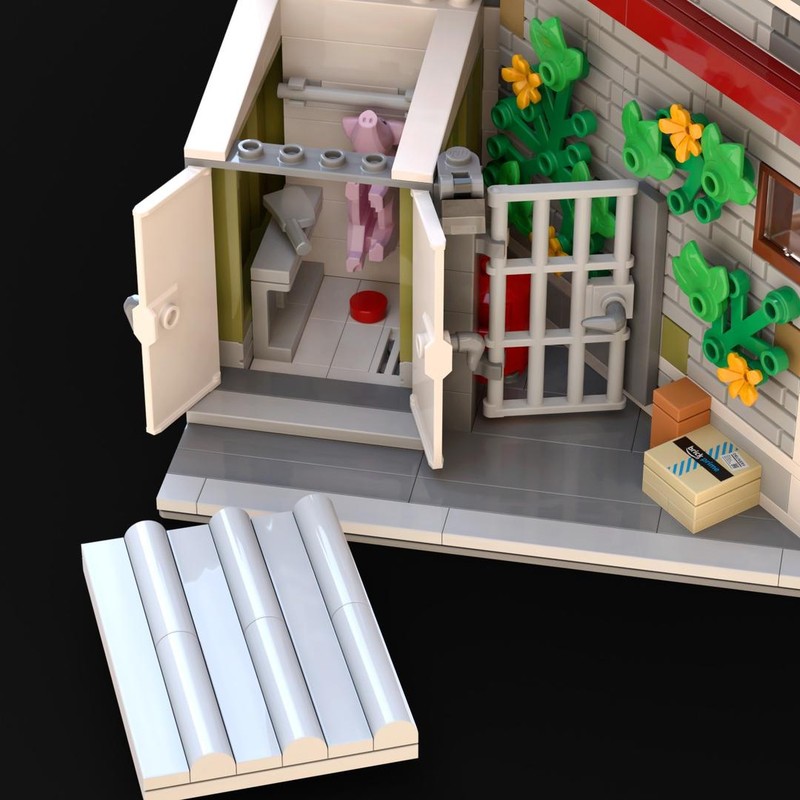 LEGO MOC Butcher, Lawyer, Candy Shop Modular Building by PriBri ...