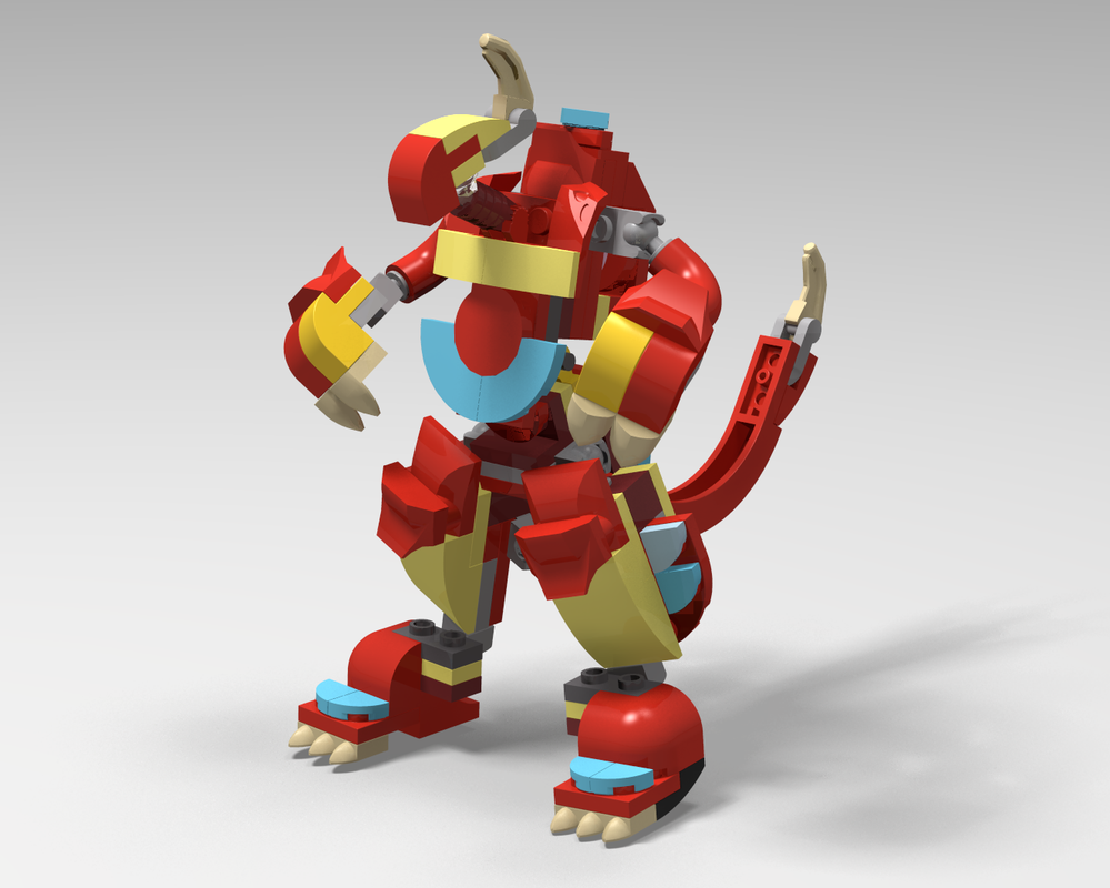 LEGO MOC Red Mech by Perlin | Rebrickable - Build with LEGO