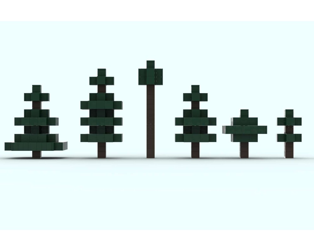 LEGO MOC-246478 Block Accurate Spruce Trees by CloneFlame102 ...