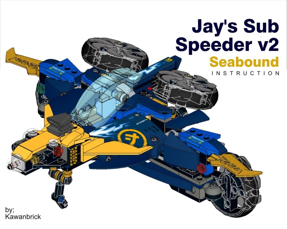 LEGO MOC-246480 Jay's Sub Speeder v2 by Kawanbrick | Rebrickable ...