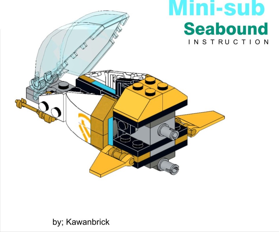 LEGO MOC Zane's Mini Sub by Kawanbrick | Rebrickable - Build with LEGO