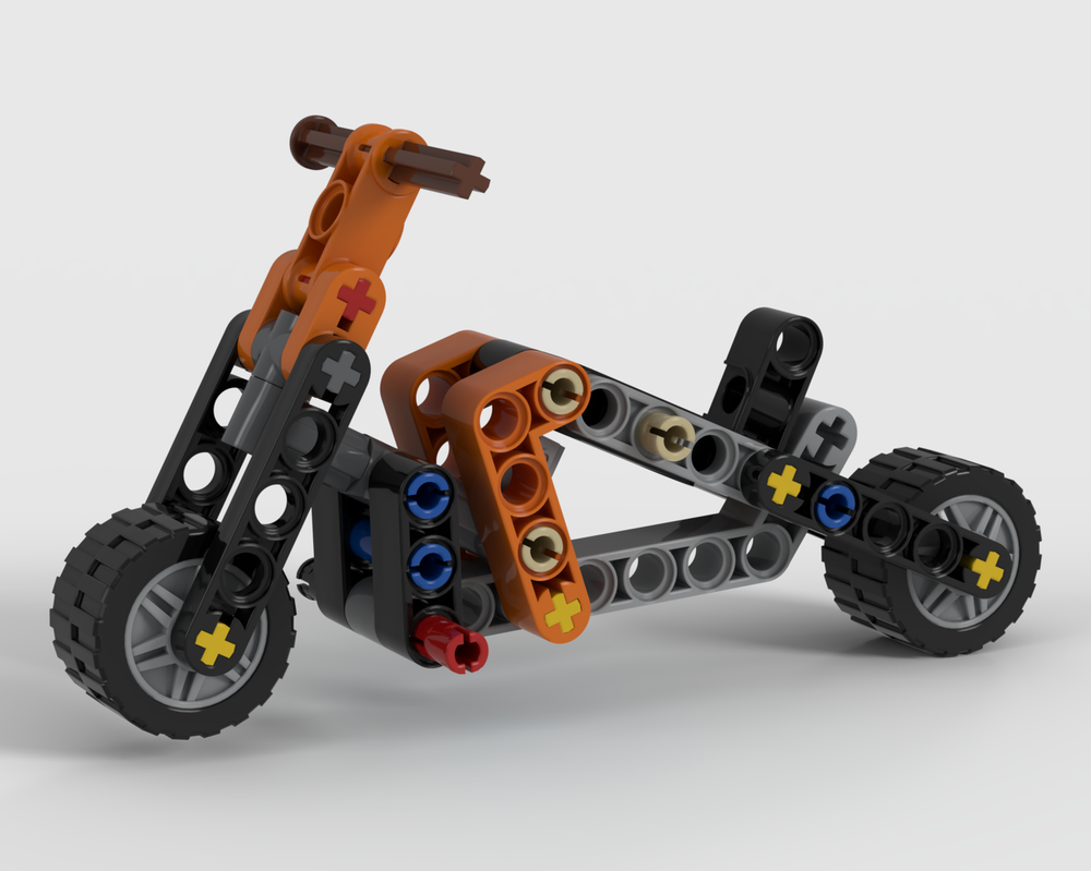 LEGO MOC 30710 - Custom Motorcycle by guar | Rebrickable - Build with LEGO