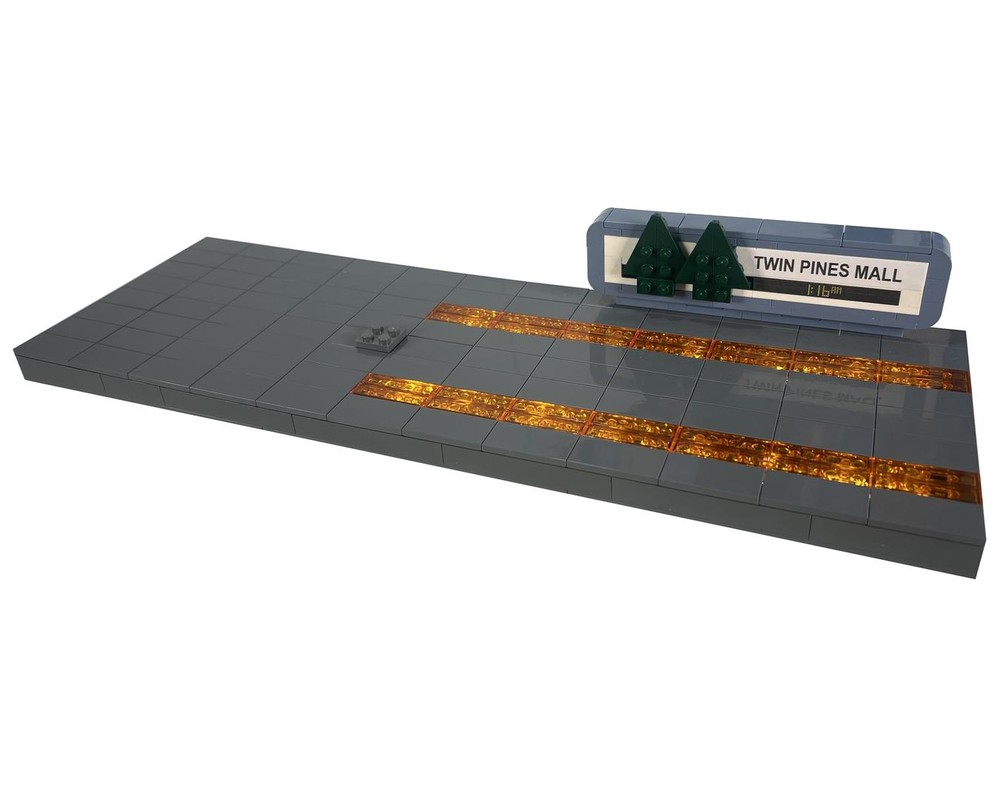 LEGO MOC Light-up fire trails & Twin Pines Mall sign for Back to the ...