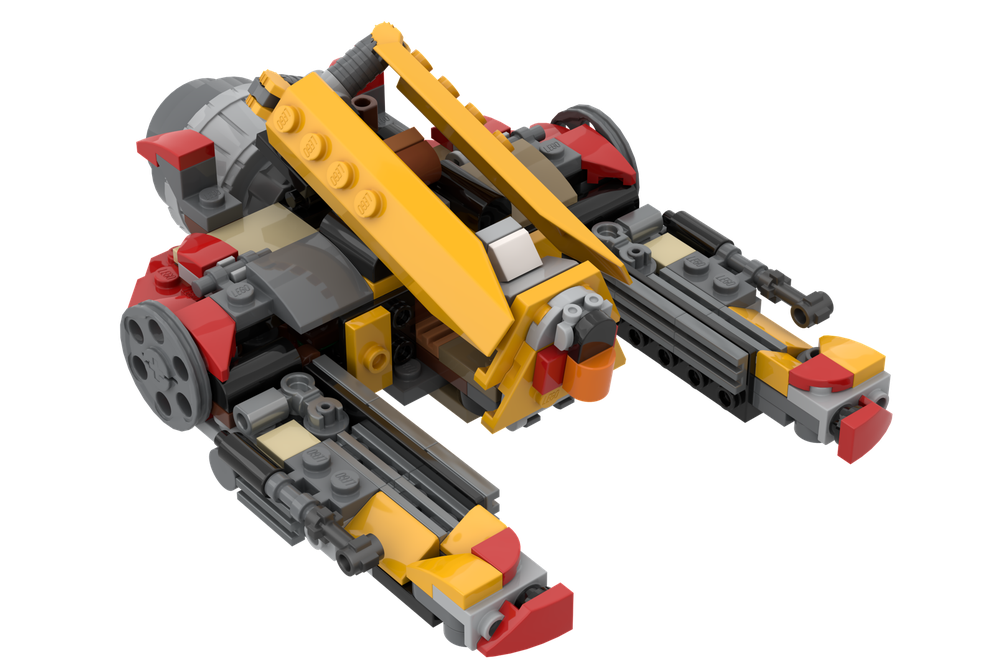LEGO MOC 75437 Zam Wessel's Koro-2 Airspeeder (AOTC Zam Wesell Chase ...