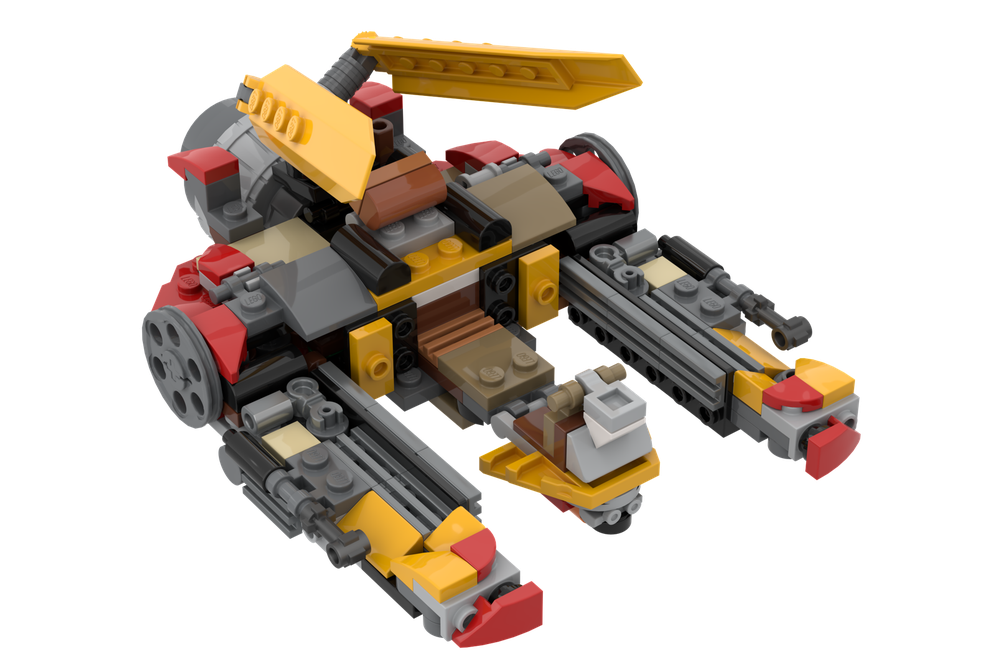 LEGO MOC 75437 Zam Wessel's Koro-2 Airspeeder (AOTC Zam Wesell Chase ...