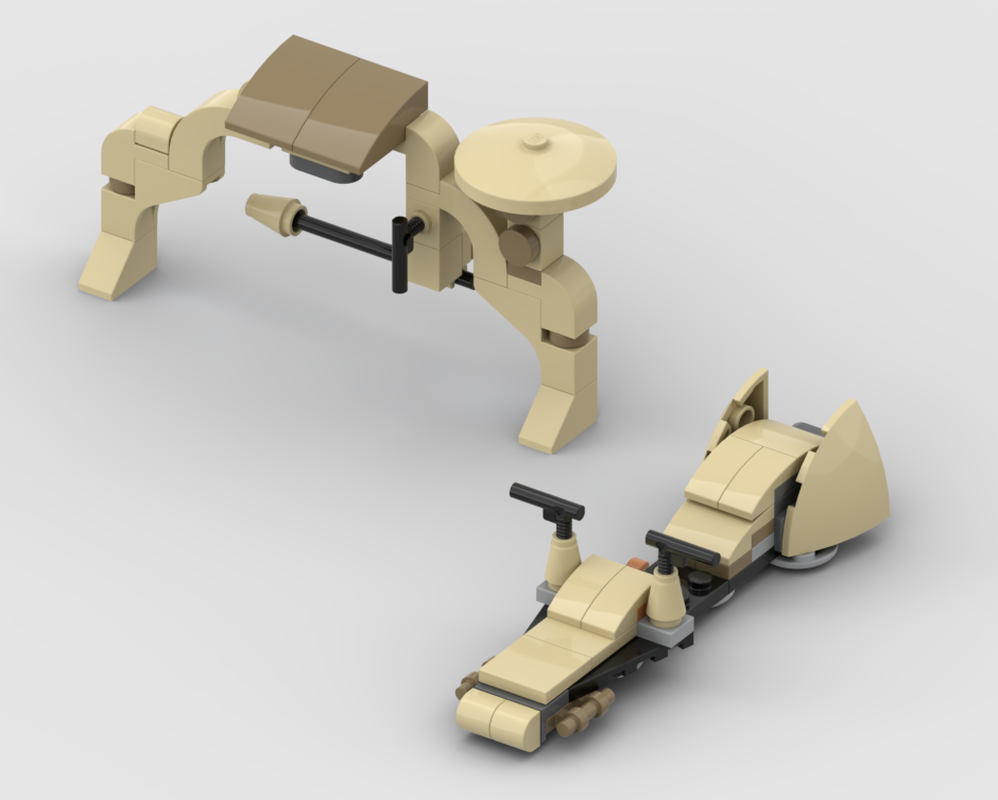 LEGO MOC-246581 30680 Desert Speeder and Tatooine Gate (SW Alternate ...