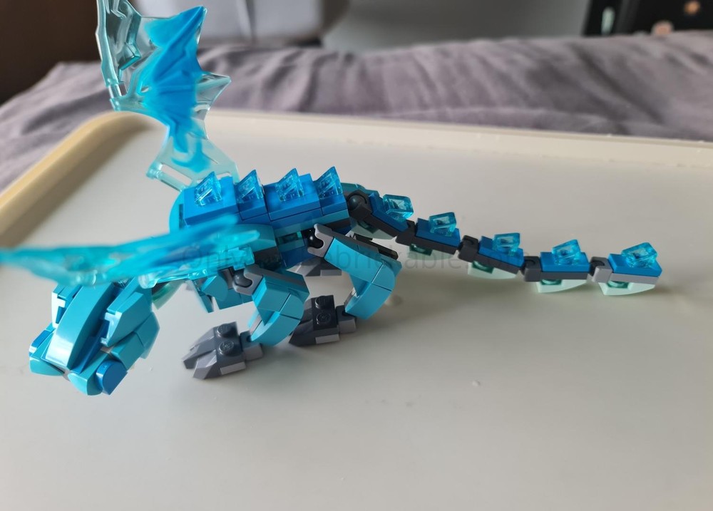 LEGO MOC Small Blue Dragon by RamonTheGod | Rebrickable - Build with LEGO