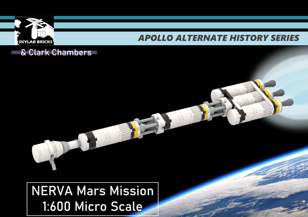 LEGO MOC NERVA Mars Mission IMIS Spacecraft Micro Scale by SkylabBricks ...