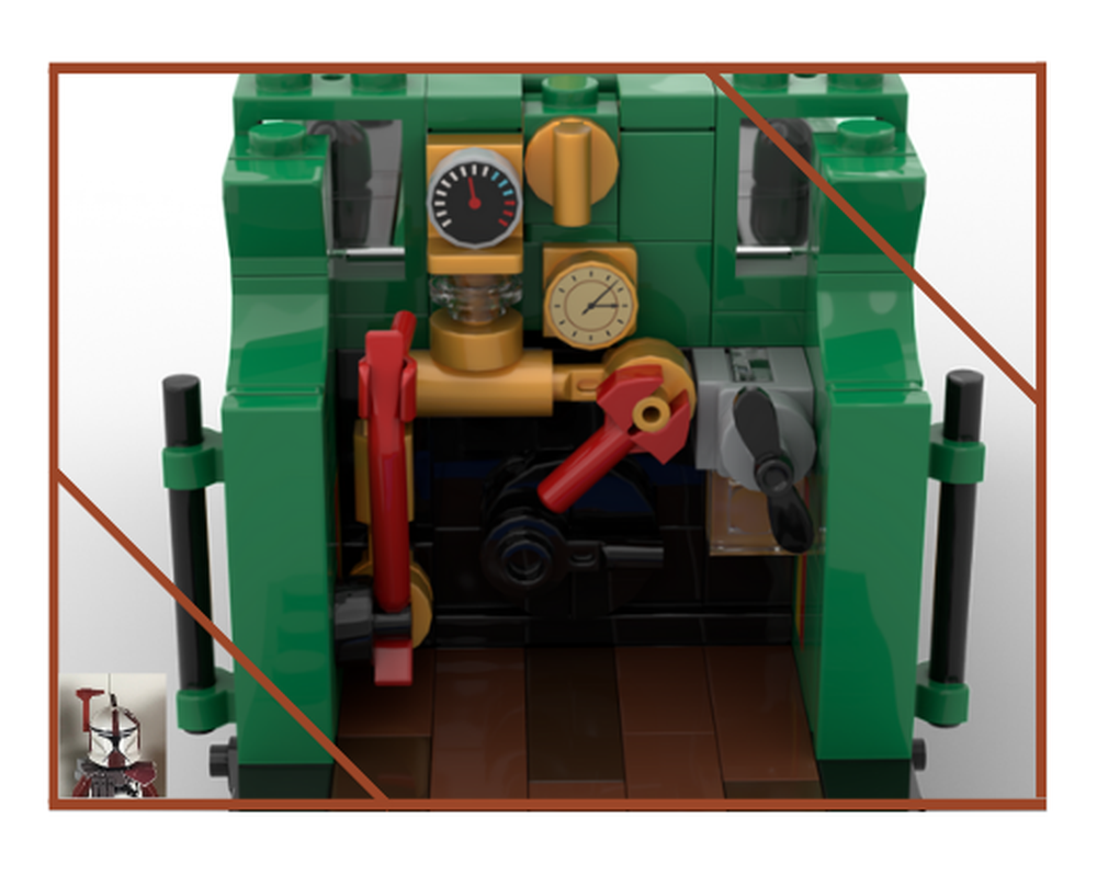 LEGO MOC-246692 GWR 1400 Green(Oliver) (Un-motorized, modified and 3rd ...