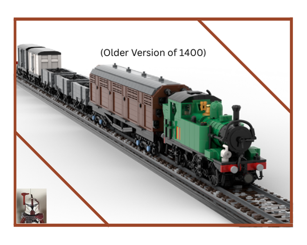 LEGO MOC-246692 GWR 1400 Green(Oliver) (Un-motorized, modified and 3rd ...