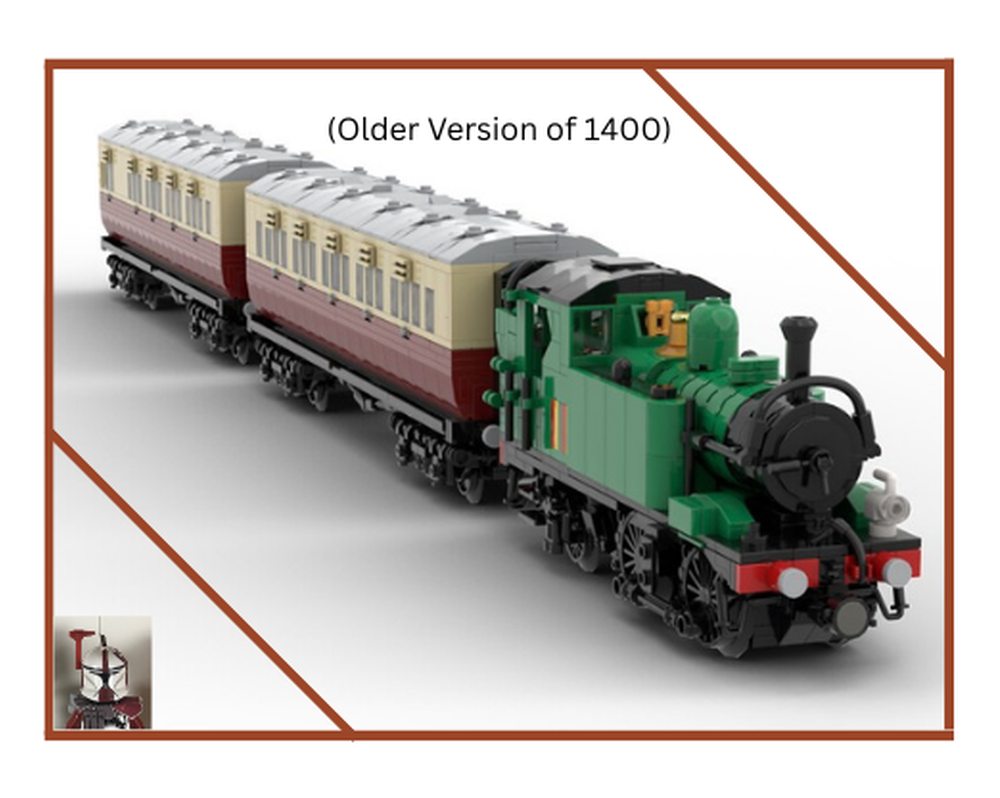 LEGO MOC-246692 GWR 1400 Green(Oliver) (Un-motorized, modified and 3rd ...