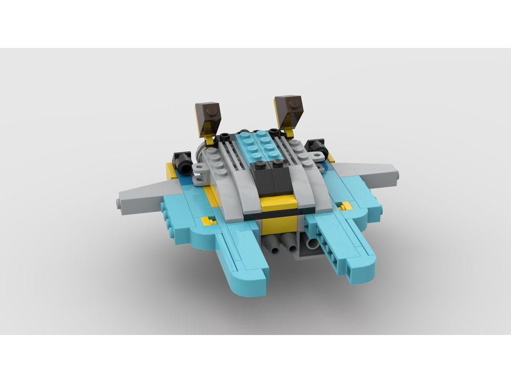 LEGO MOC Blue Starfighter by jd_anoved | Rebrickable - Build with LEGO