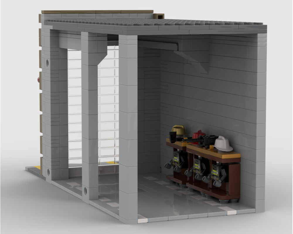 LEGO MOC Left Engine Bay - Modular Fire Station by reggieranger ...