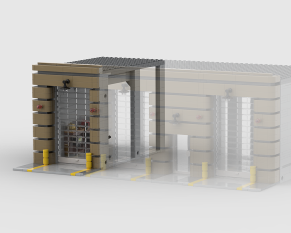 LEGO MOC Left Engine Bay - Modular Fire Station by reggieranger ...