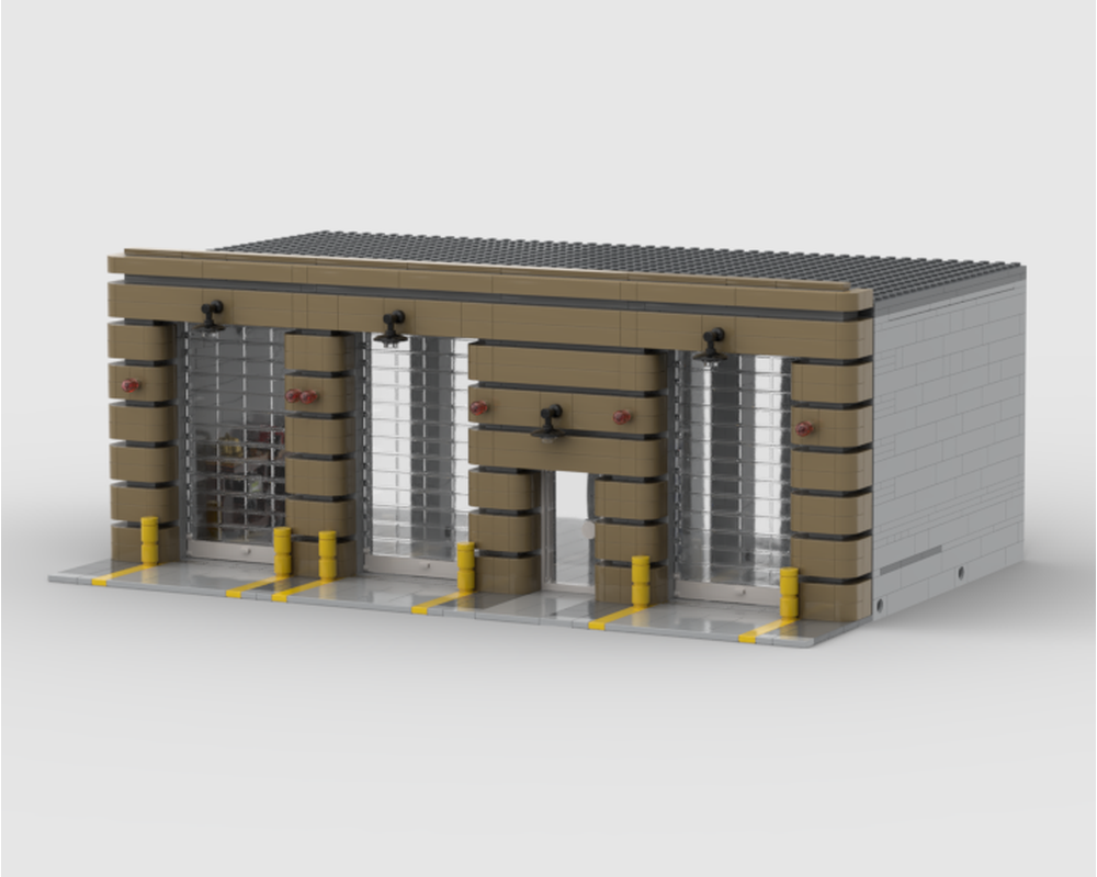 LEGO MOC Left Engine Bay - Modular Fire Station by reggieranger ...